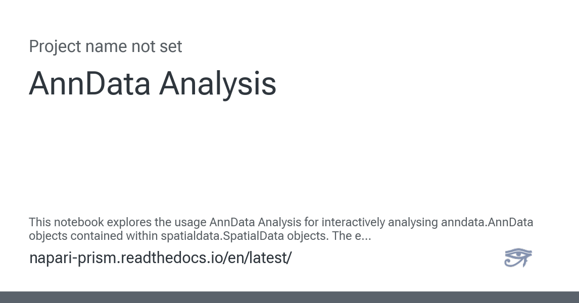 AnnData Analysis — napari-prism